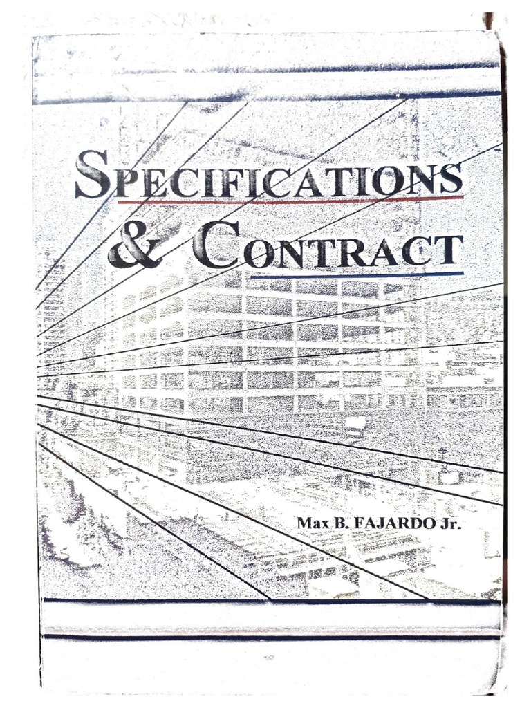 Specification and Contract Max Fajardo PDF | PDF