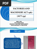Factories and Machinery Act 1967 (FMA 1967) | PDF