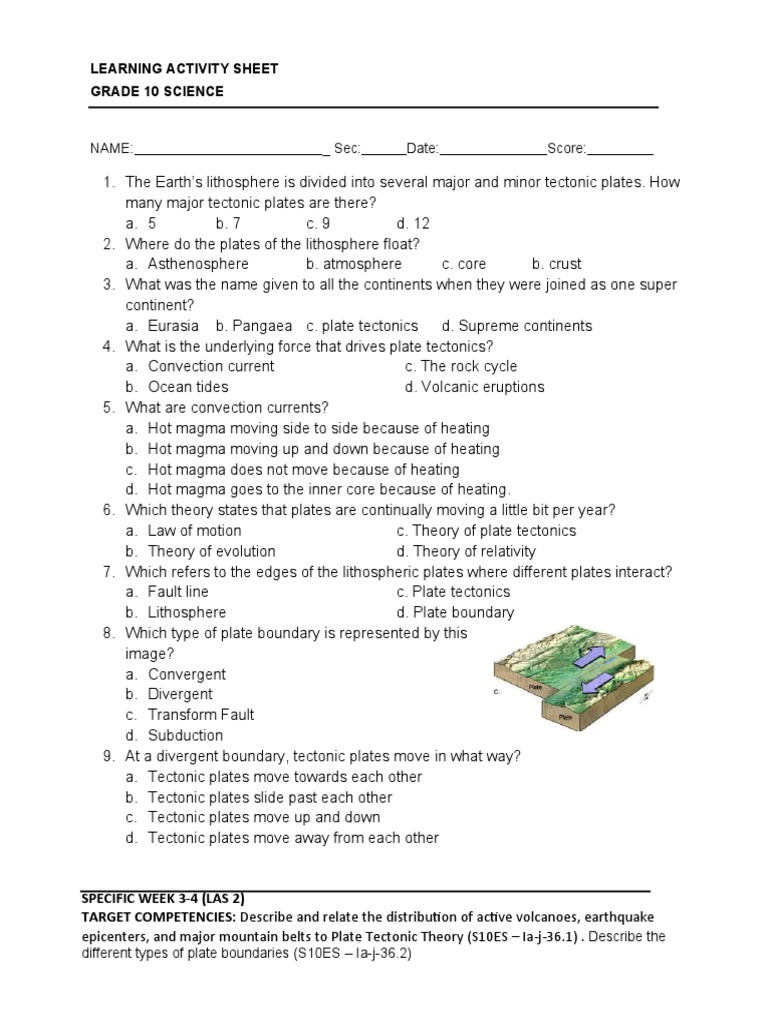 Summative Test 2 | PDF | Plate Tectonics | Nature