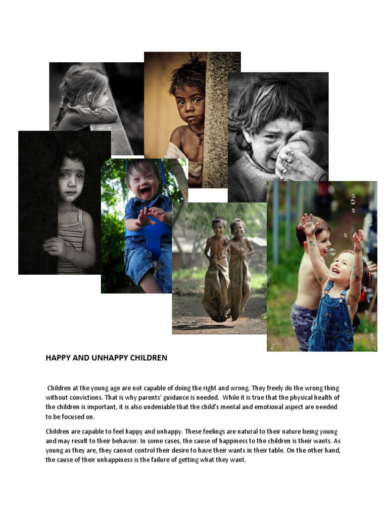 Happy and Unhappy Children | PDF