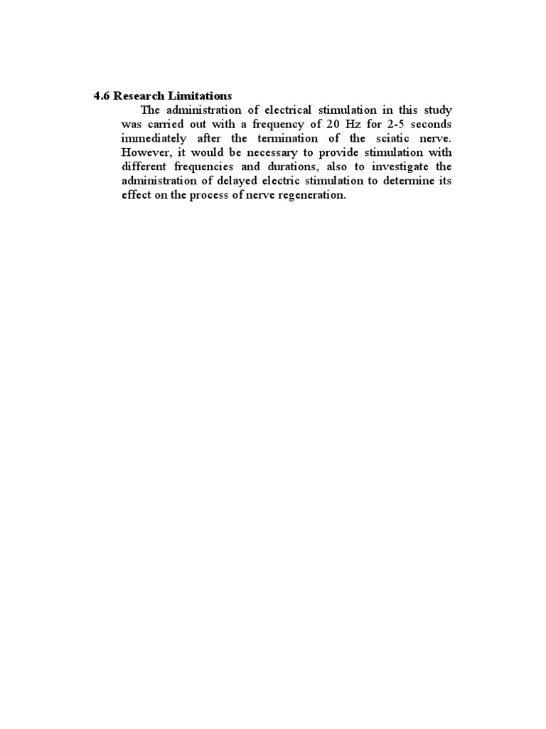 4.6 Research Limitations | PDF | Science & Mathematics