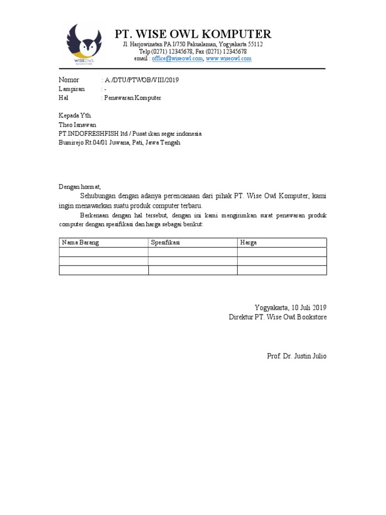 Contoh Mail Merge | PDF