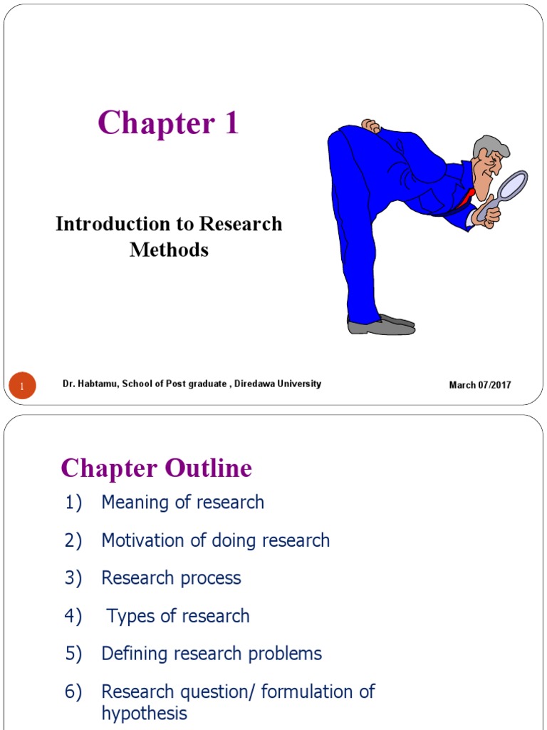 Chapter 1 Research Methods-Overview | PDF | Hypothesis | Theory