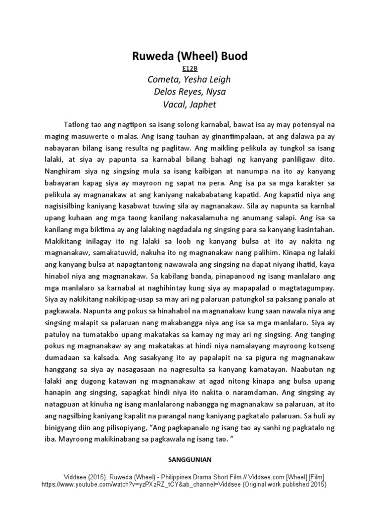 E12B - Gawain 1 Pagsulat NG Buod | PDF