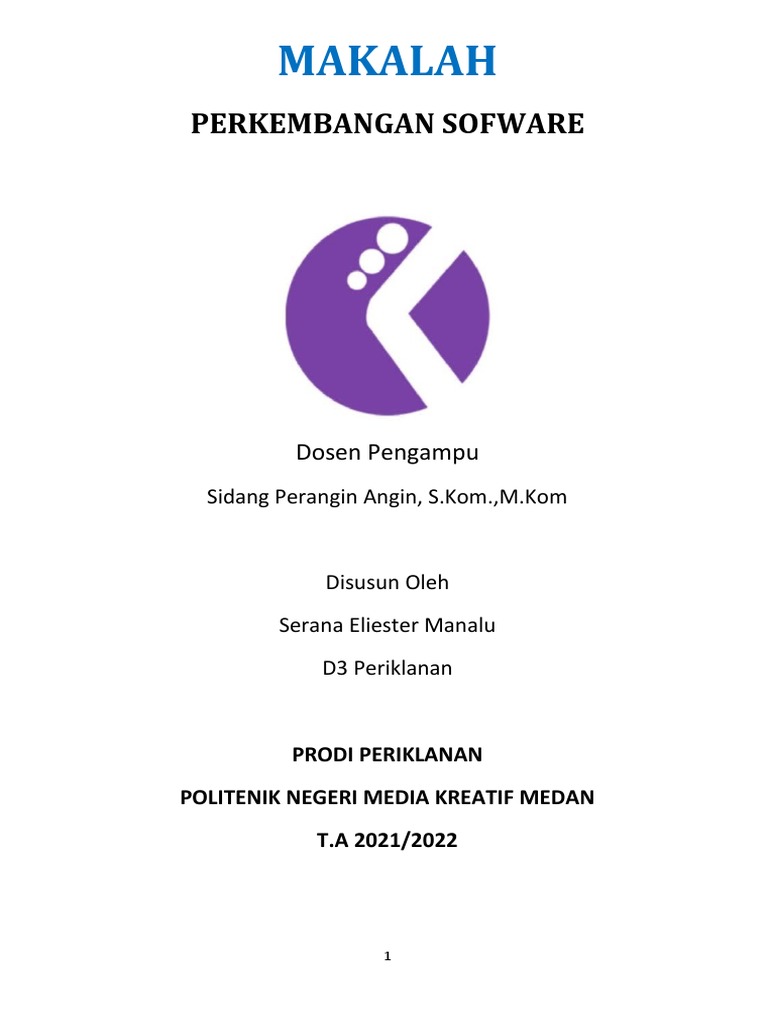 Sejarah dan Perkembangan Software | PDF | Komputer