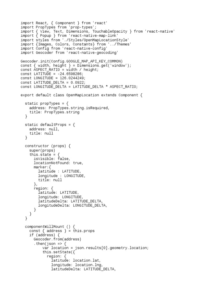 OpenMapLocation Js | PDF | Computing | Computer Programming