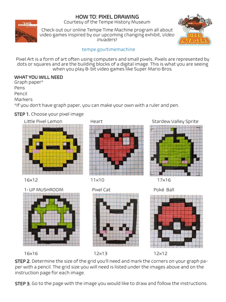 How To: Pixel Drawing: Tempe - Gov/timemachine | PDF | Pixel | Video