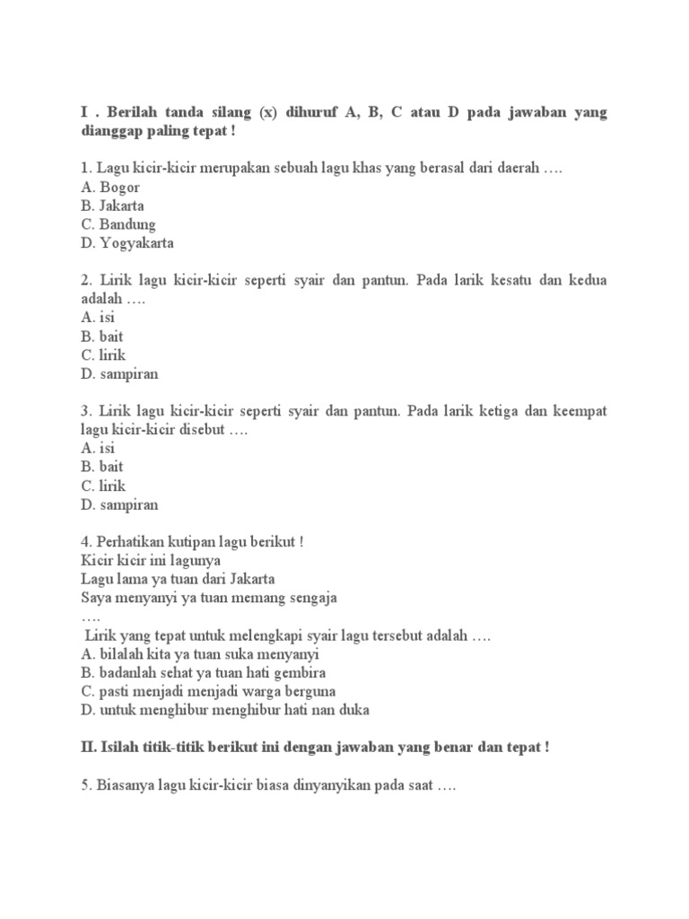 PTS PLBJ Kelas 3 | PDF