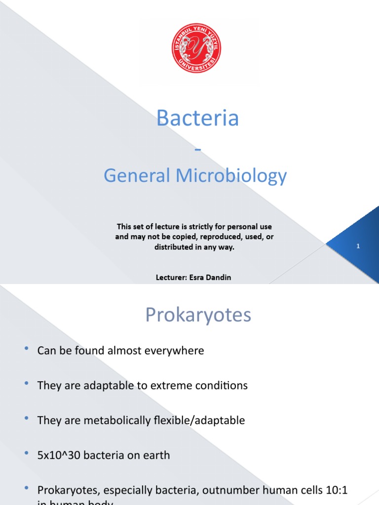 Bacteria - : General Microbiology | PDF | Bacteria | Cell (Biology)