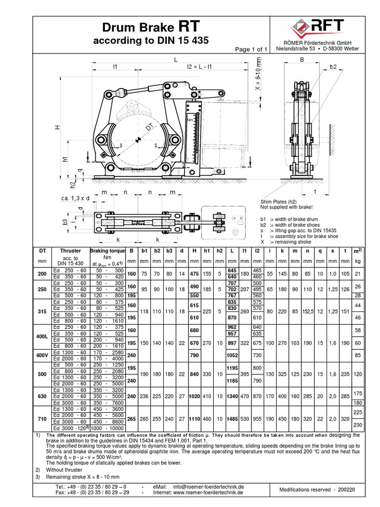 Drum Brake Specifications and Design Guide | PDF | Vehicle Technology ...