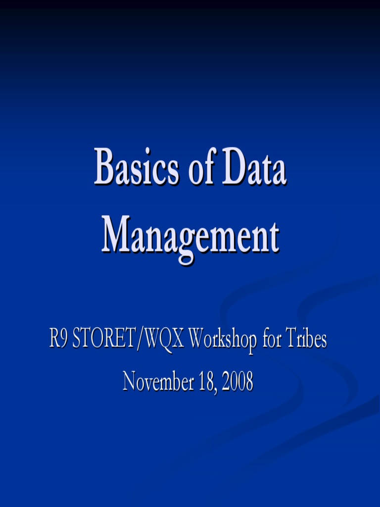 Basicsof Data Management | PDF | Databases | Business
