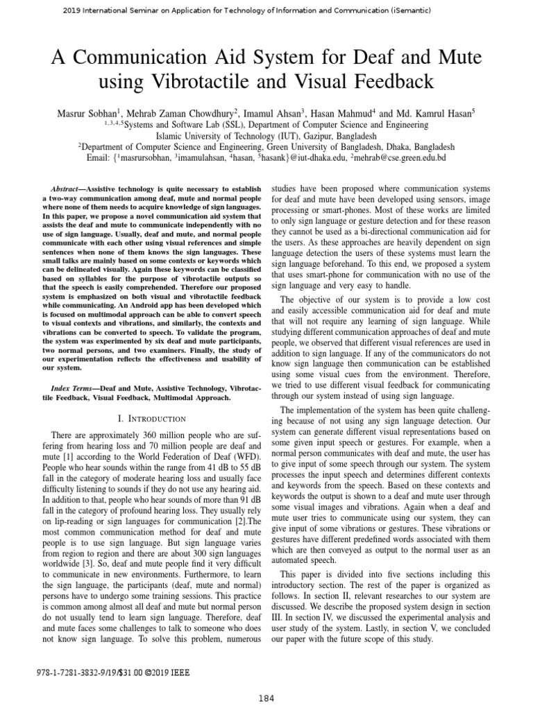 A Communication Aid System For Deaf and Mute Using Visual and ...
