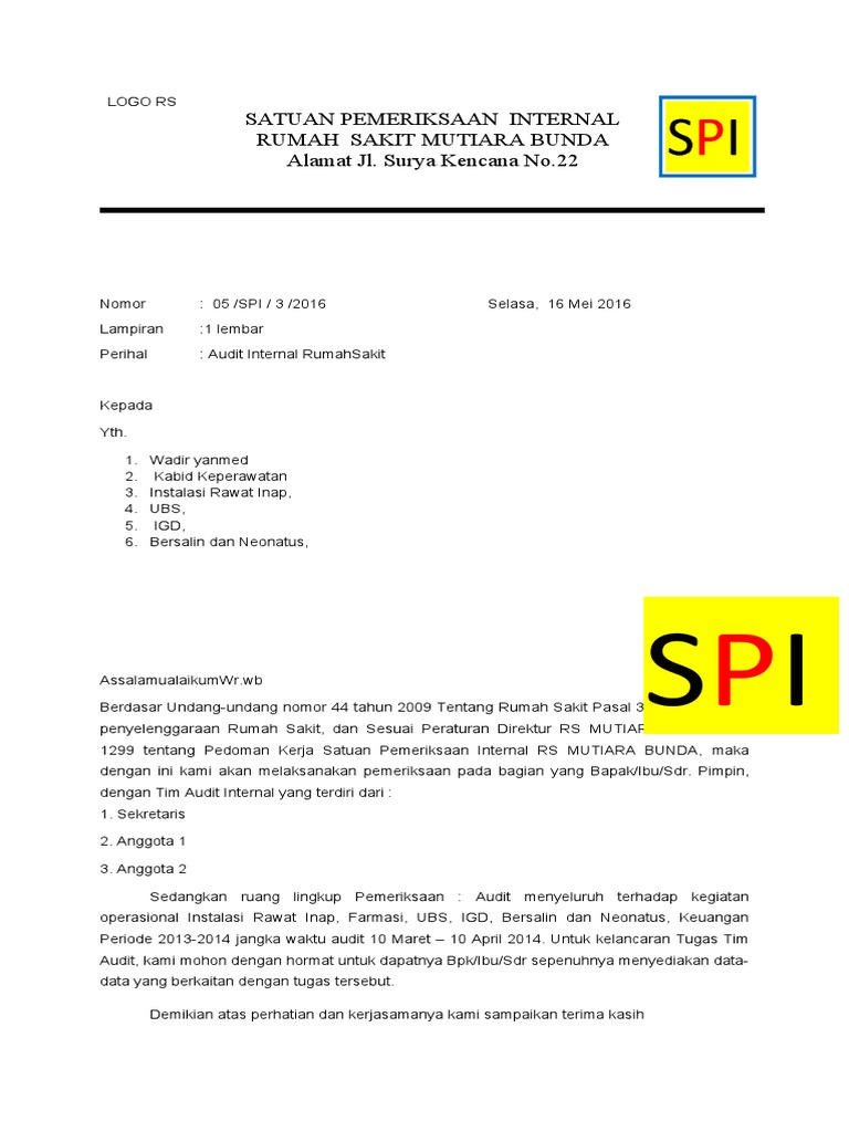 (Nadia) Surat Spi | PDF