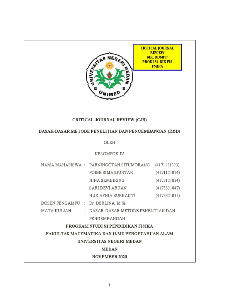 CJR DDMPP Kelompok Iv | PDF