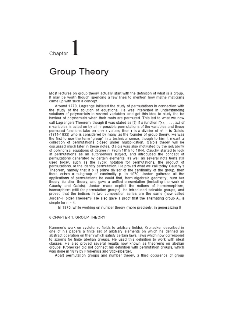 Cyclic and Cosets | PDF | Group (Mathematics) | Index Of A Subgroup