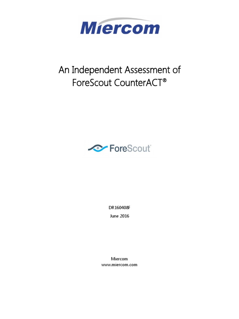 An Independent Assessment of Forescout Counteract | PDF | Computer ...