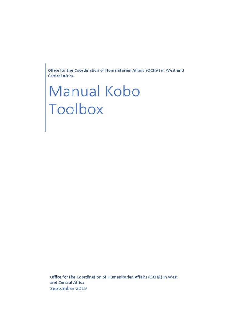 Kobo Toolbox v2 | PDF | Login | Password