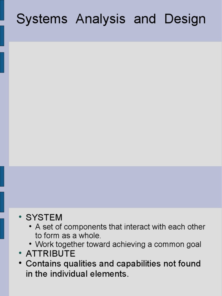 Systems Analysis and Design | PDF | System | Decision Support System
