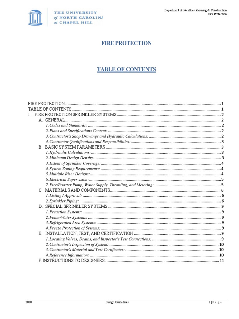 Fire Protection Design Guidelines | PDF | Fire Sprinkler System | Pipe ...