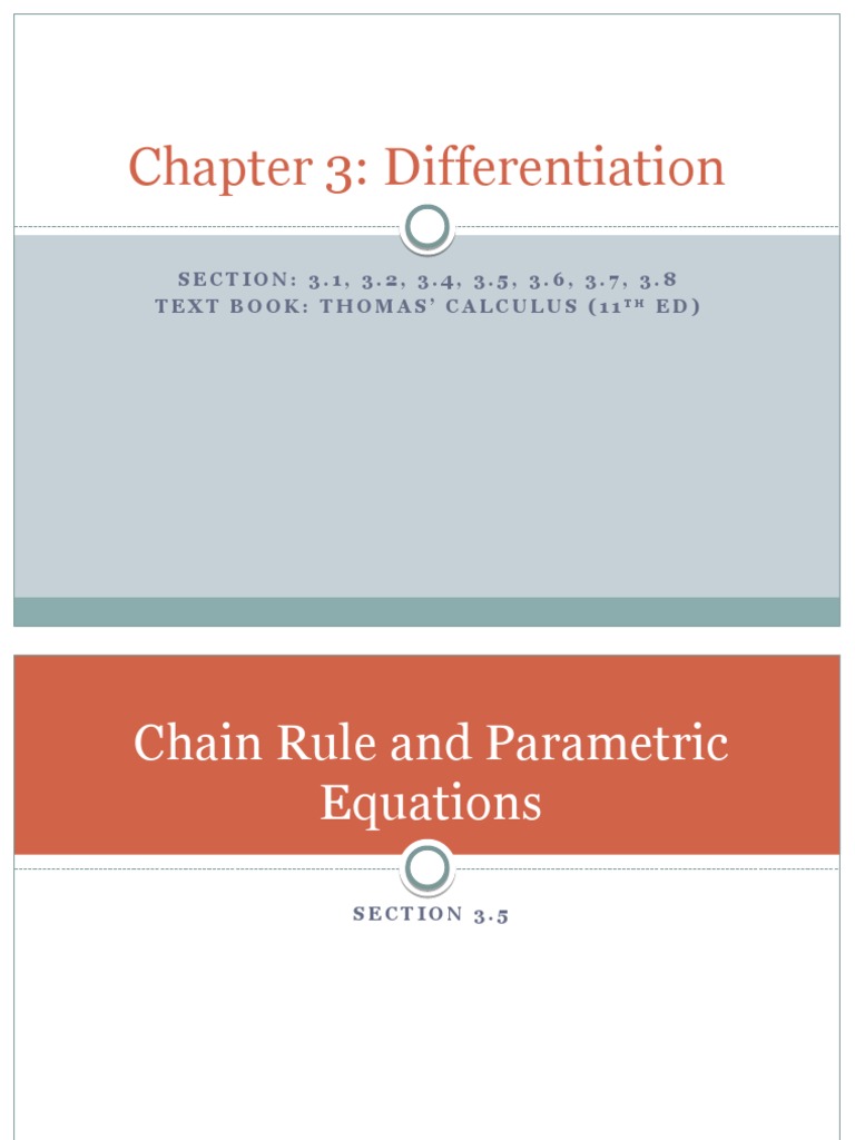 Chain Rule | PDF | Derivative | Tangent