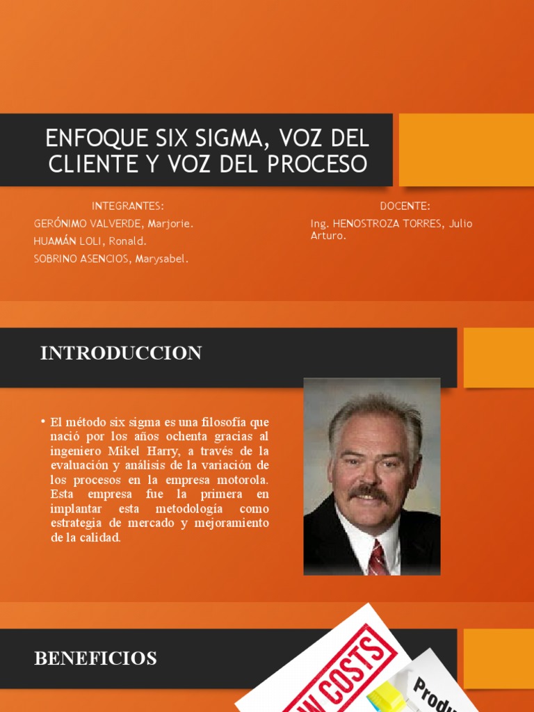 3enfoque Six Sigma, Voz Del Cliente, Voz Del Proceso. | PDF | Six Sigma ...