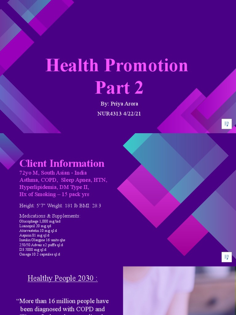Health Promo Project | PDF | Chronic Obstructive Pulmonary Disease ...