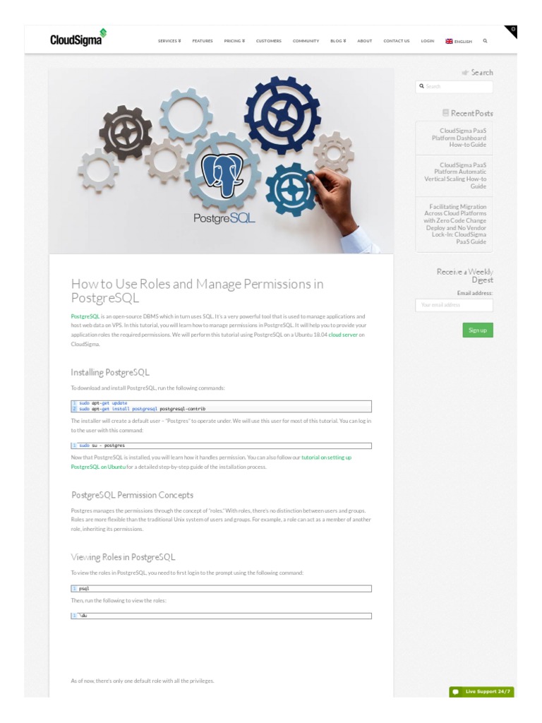 How To Use Roles and Manage Permissions in Postgresql | PDF | Postgre ...
