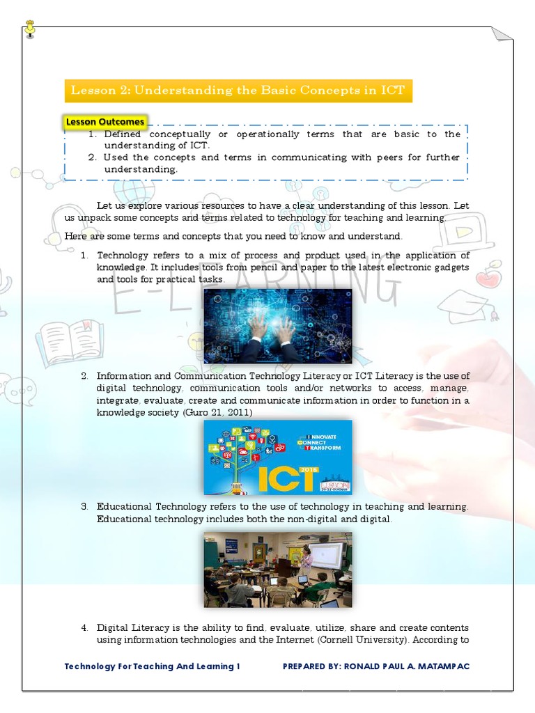 Technology For Teaching and Learning 1 (Lesson 2 and 3) | Download Free PDF | Educational ...