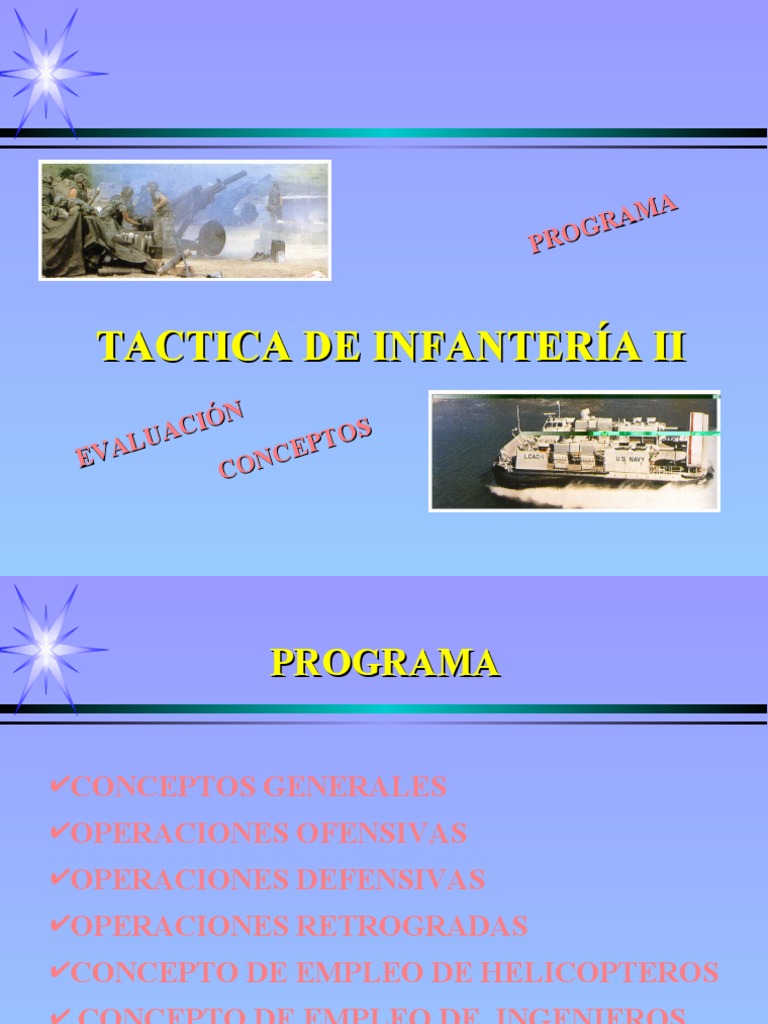 Conceptos Generales Tactica II | PDF | Tanques | Infantería