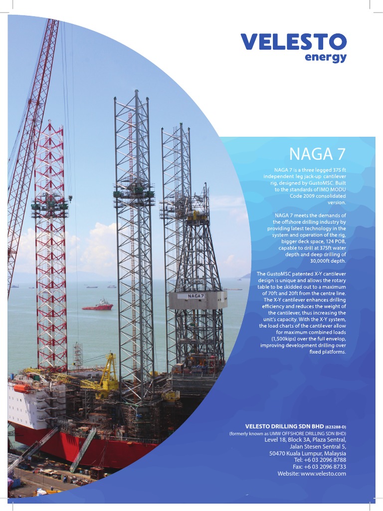Naga 7: Velesto Drilling SDN BHD | Download Free PDF | Oil Well