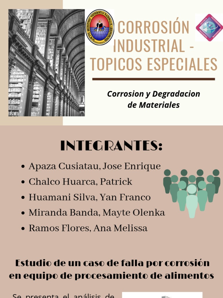 Corrosion Industrial - Topicos Especiales | PDF | Corrosión | Sustancias químicas