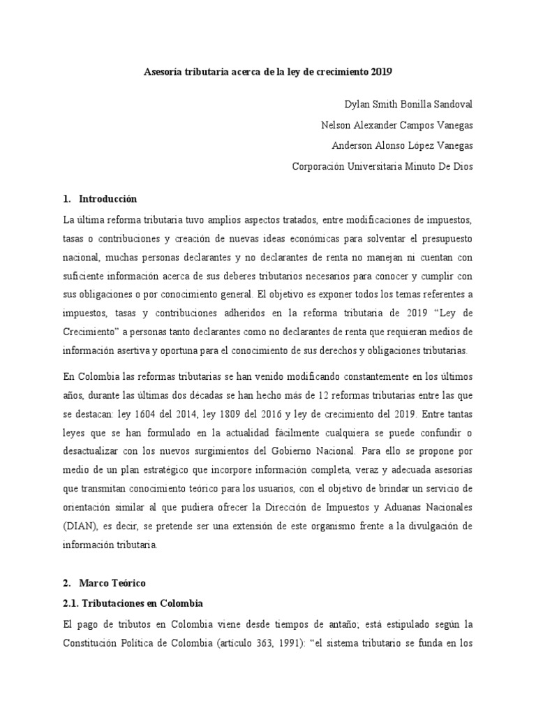 Grupo Anderson Alonso LOPEZ VANEGAS | PDF | Impuestos | Evasión de ...