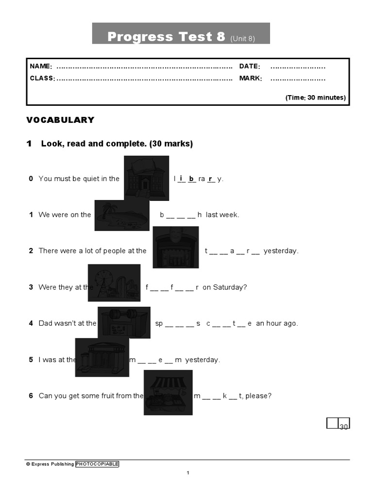 Smileys 4 Was Were Vocabulary - Fazer Na Aula | PDF