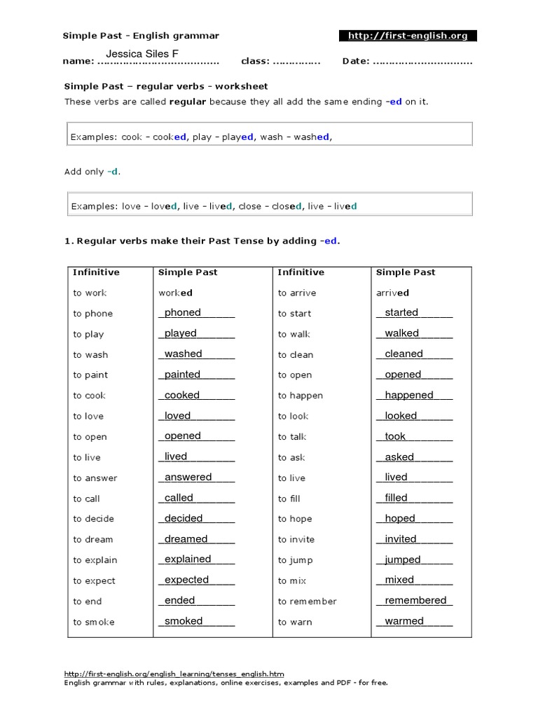 Jessica Siles F: English Grammar With Rules, Explanations, Online ...