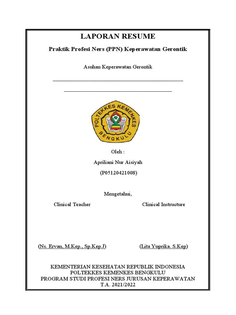 COVER LAPORAN Resume DM | PDF