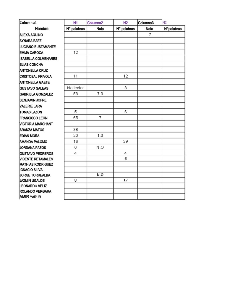 Velocidad Lectora 2a Octubre Pdf