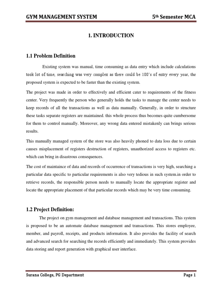Gym Management System2 | PDF | My Sql | Php