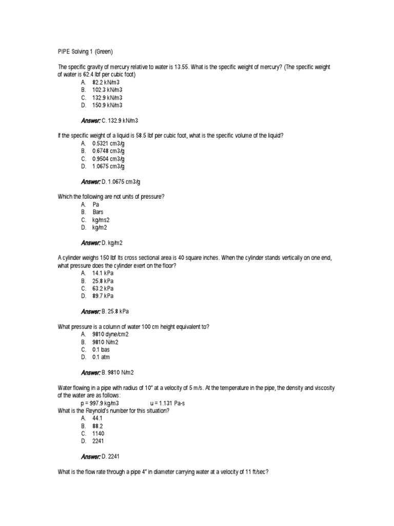 PIPE Solving 1 | PDF | Horsepower | Engines