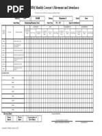 School Form 4 (SF4) Monthly Learner's Movement and Attendance | PDF