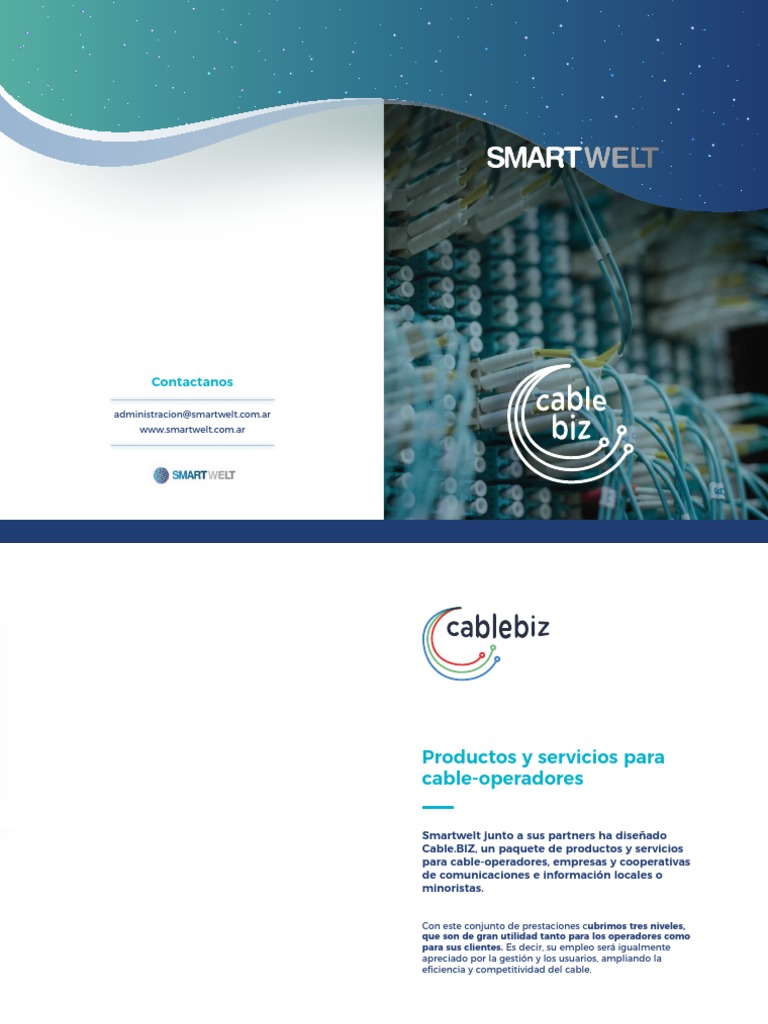 Brochure - Cable Biz - Mailing | PDF | Televisión por cable | Wifi