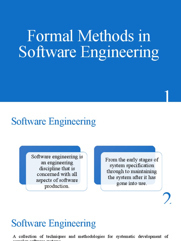 Formal Methods in Software Engineering | PDF | Formal Methods | Formal Verification