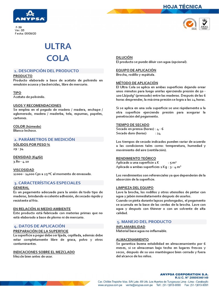 Ultra Cola | Descargar gratis PDF | Madera | Cepillo