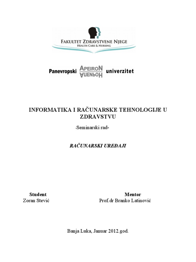 Seminarski Informatika | PDF