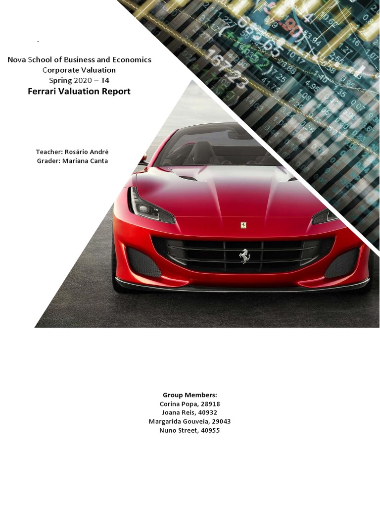 Ferrari Report Group1 | PDF | Valuation (Finance) | Discounted Cash Flow