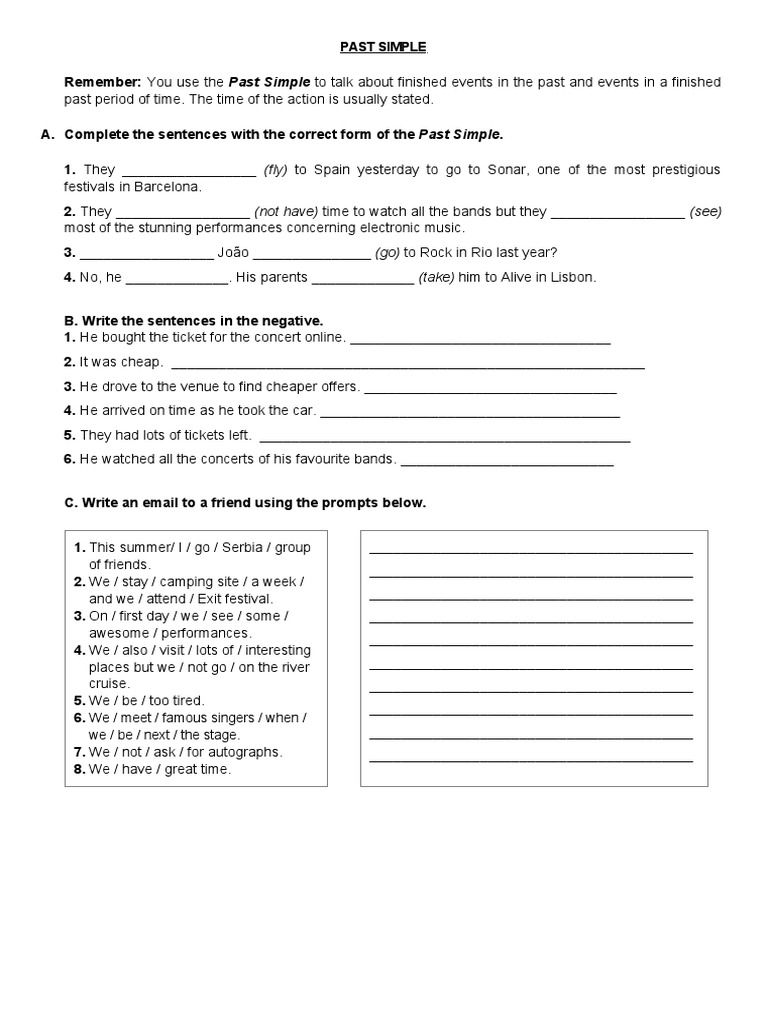 Grammar Exercises 9th Grade | PDF