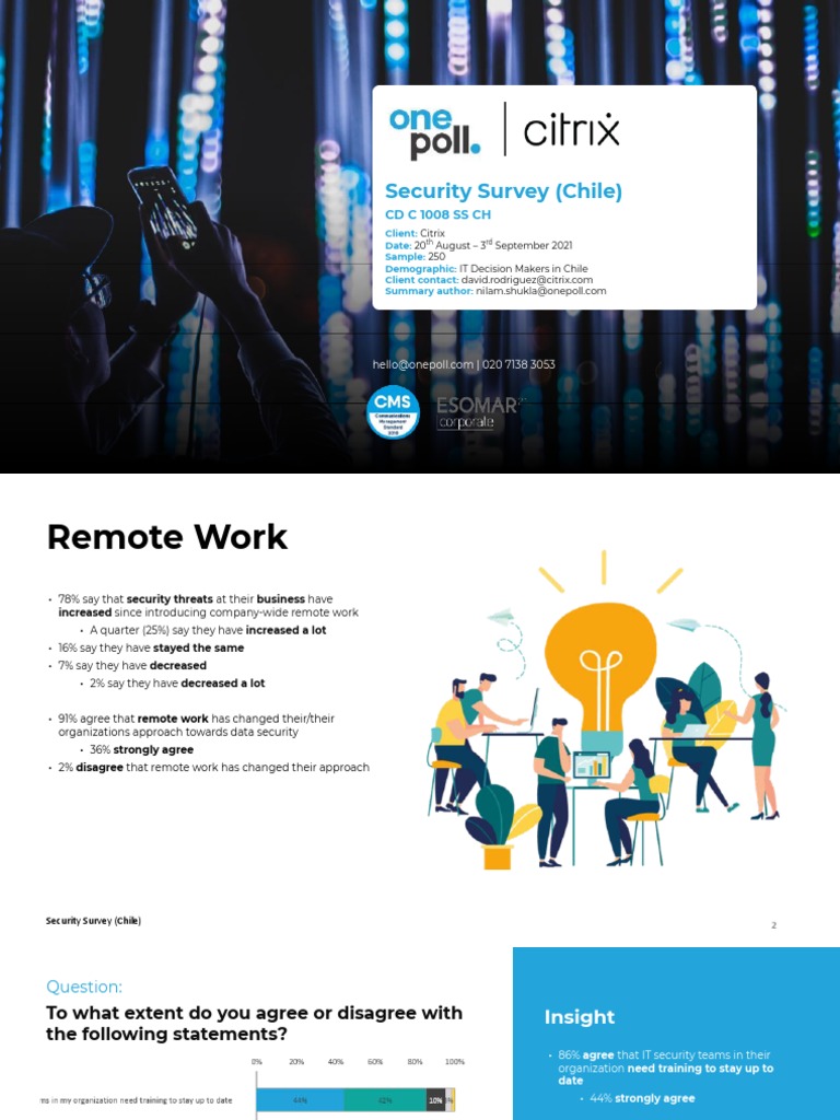 CITRIX - RE Estudio Seguridad Chile 2021 | PDF | Computer Security ...