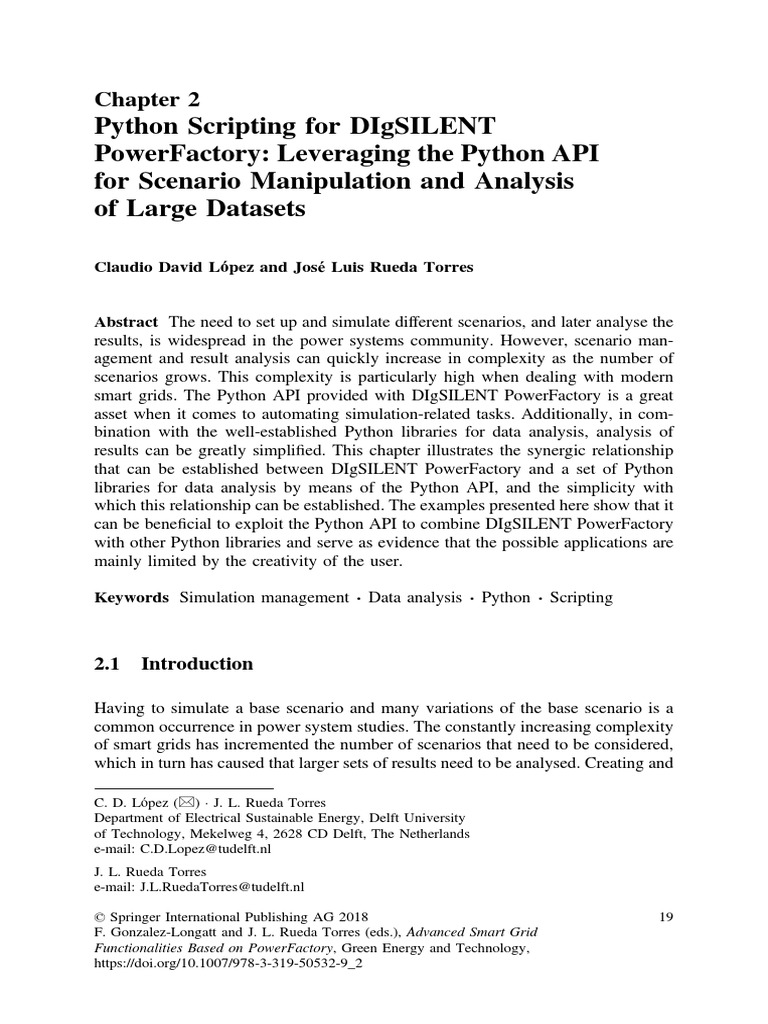 Python Scripting For Digsilent Powerfactory: Leveraging The Python Api For Scenario Manipulation ...