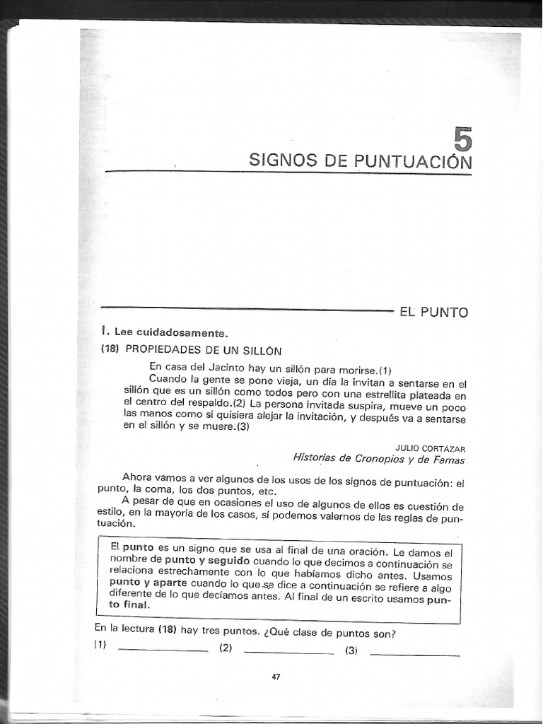 ORTOGRAFÍA UNIDAD 5 Signos de Puntuación | PDF