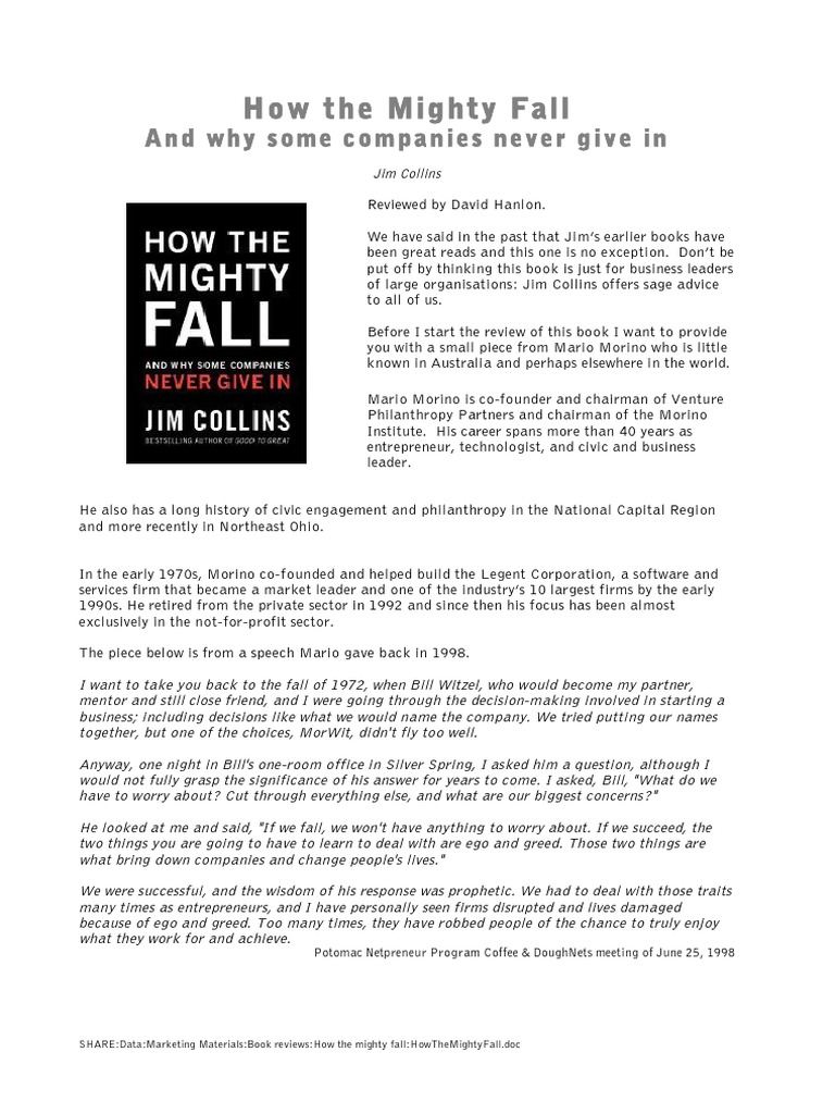 Decline and Fall: Understanding the Stages Leading to the Downfall of ...