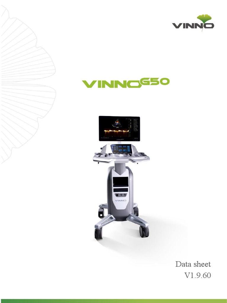 G50 Datasheet 1.9.60 | PDF | Medical Ultrasound | Medical Imaging